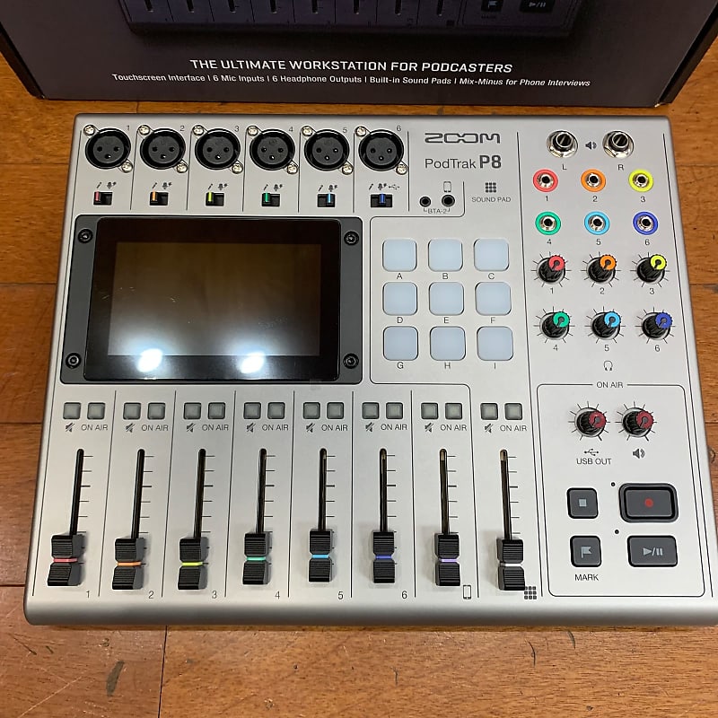 Zoom PodTrak P8 8-channel Podcasting Mixer ~Free Ship~ | Reverb