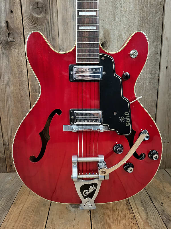 Guild Starfire V - Cherry Red | Reverb