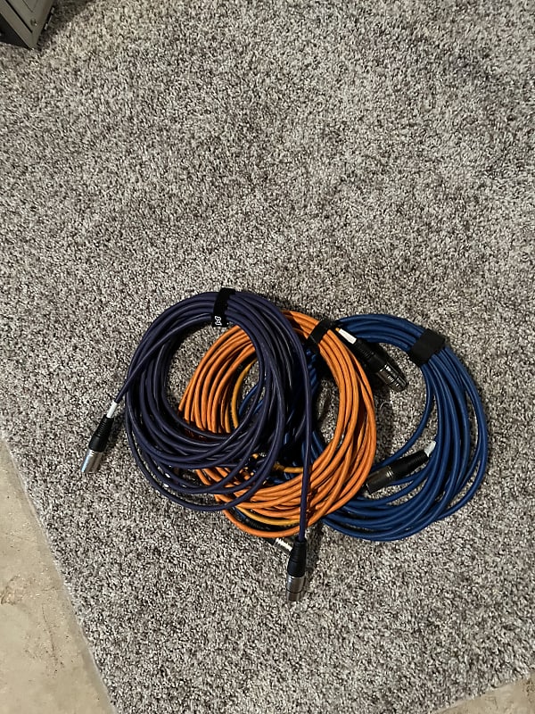 GLS Audio 25’ XLR Cable 3 pack | Reverb