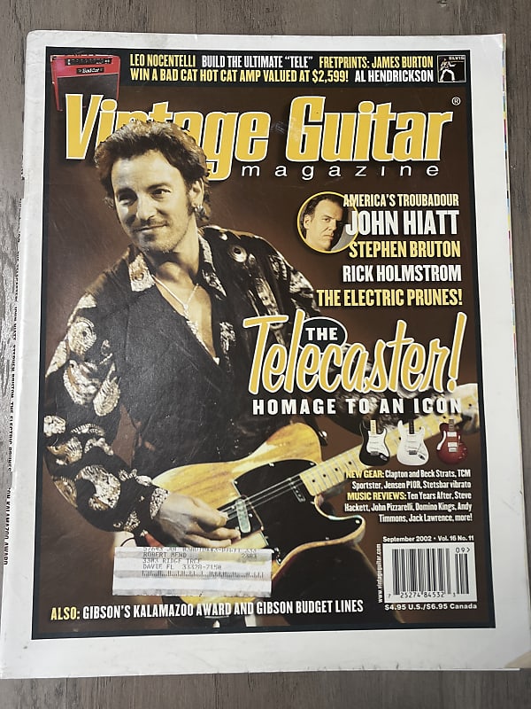 Vintage guitar magazine The telecaster homage to an icon John | Reverb