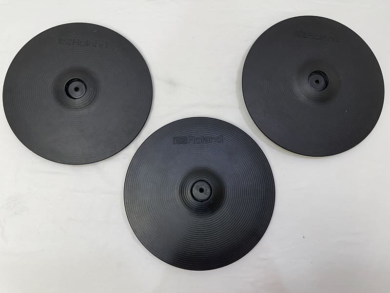 THREE Roland CY-12C V-Cymbal V Drum Trigger CY12C - Defective | Reverb
