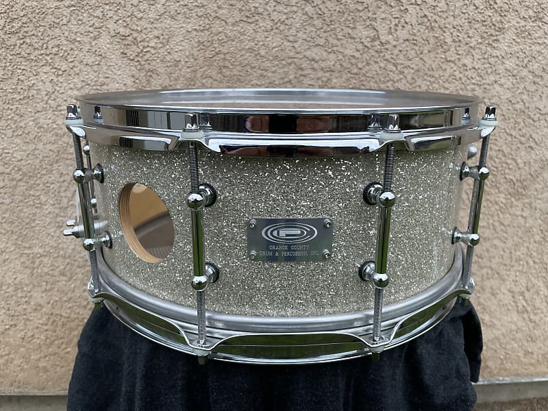 O.C.D.P. 6x14” Vented Snare Mid-2000s - Silver Sparkle | Reverb