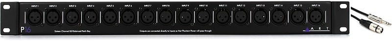 ART P16 16-channel XLR Balanced Patchbay Bundle with Pro Co | Reverb