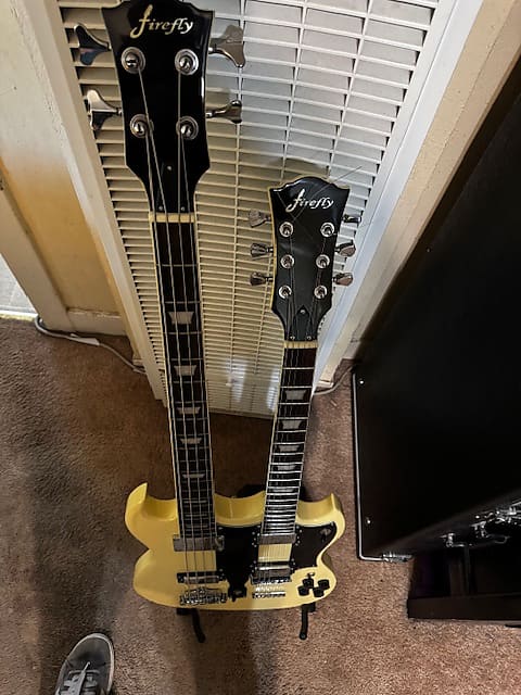 Firefly FFLGS 4/6 String Double Neck Bass/Guitar 2020s - | Reverb