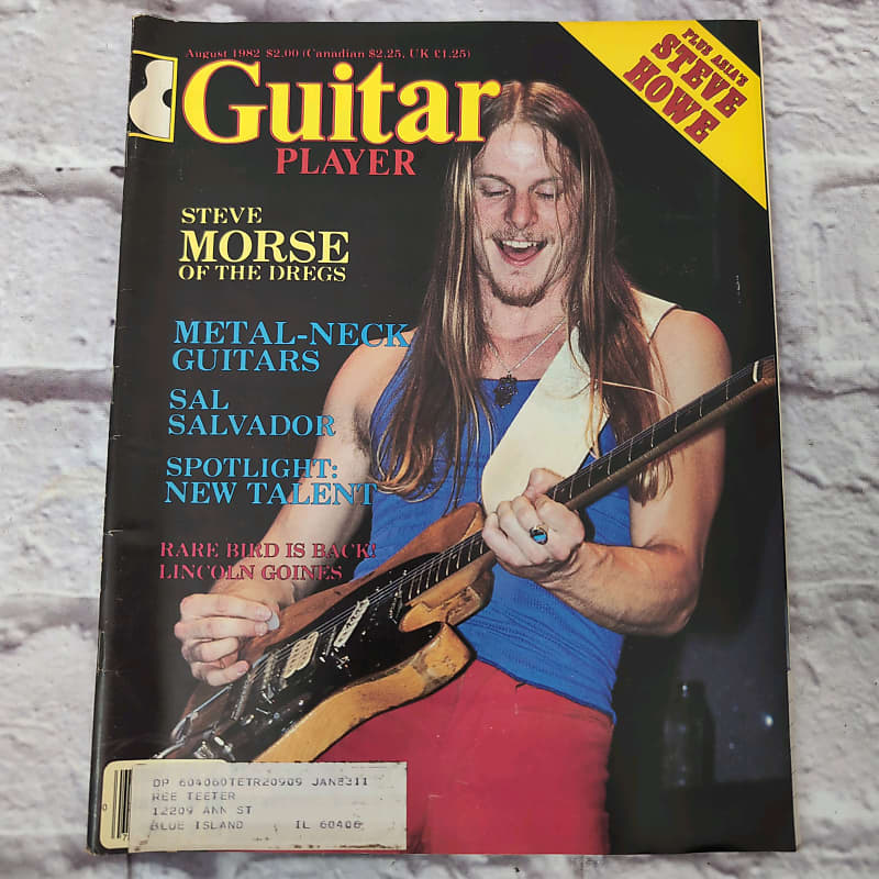 Vintage Guitar Player Magazine - August 1982 - Steve Morse of | Reverb