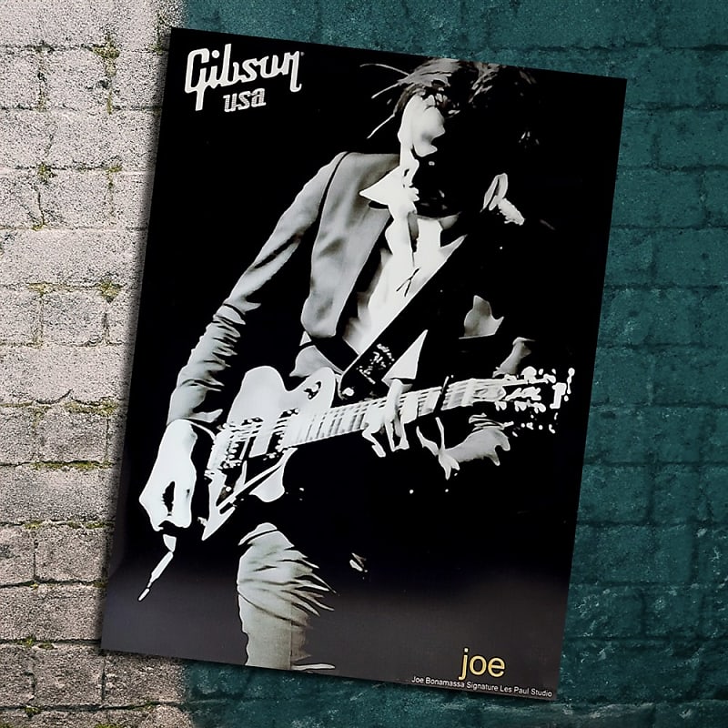GIBSON USA JOE BONAMASSA SIGNATURE LES PAUL STUDIO POSTER | Reverb