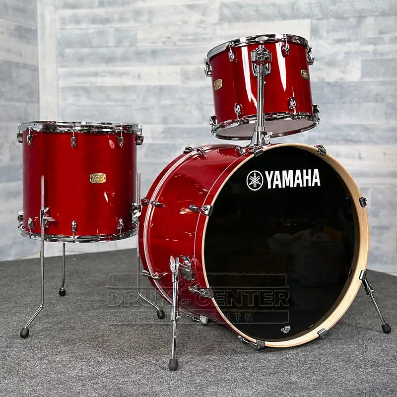 Yamaha Stage Custom Birch 3pc Drum Set 24/14/16 Cranberry Red | Reverb