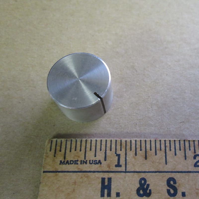 Peavey vintage silver knob SHARP EDGE misc Amps 1970s Silver | Reverb