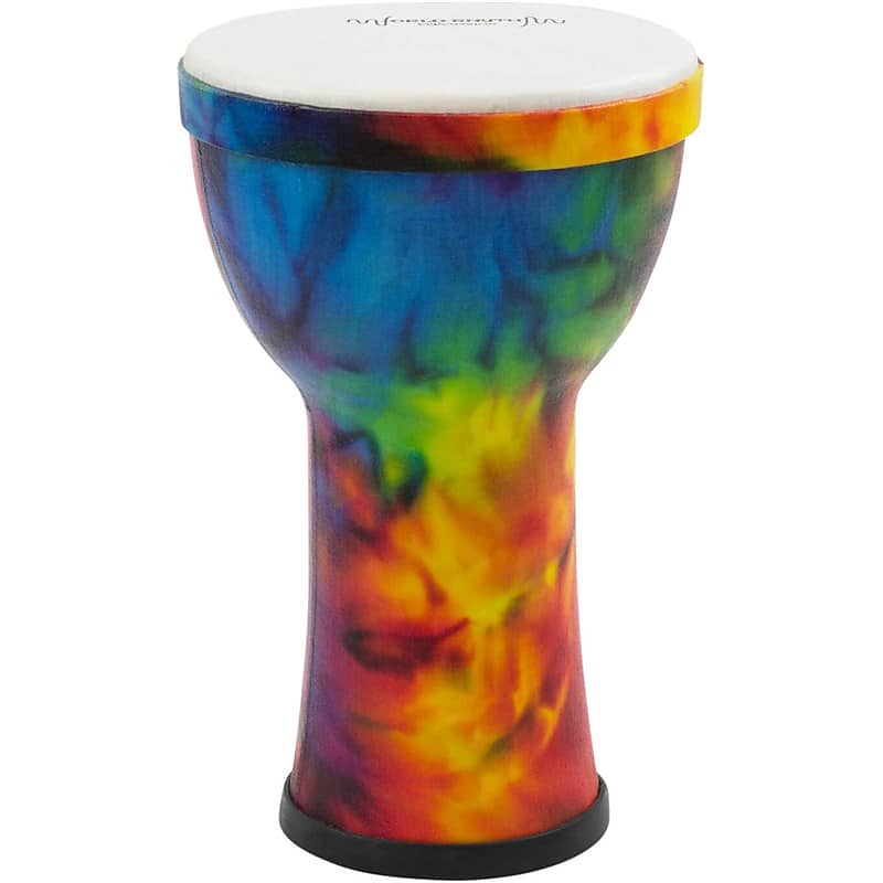World Rhythm MDJ007 Pre-Tuned Synthetic Djembe, 6in, Rainbow | Reverb