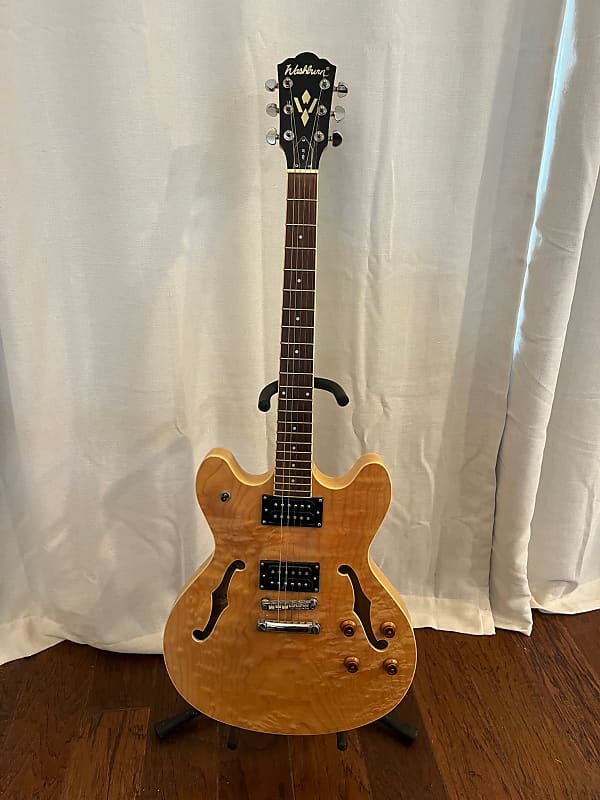 Washburn HB-30 Hollowbody Electric Guitar (2000s, Natural | Reverb