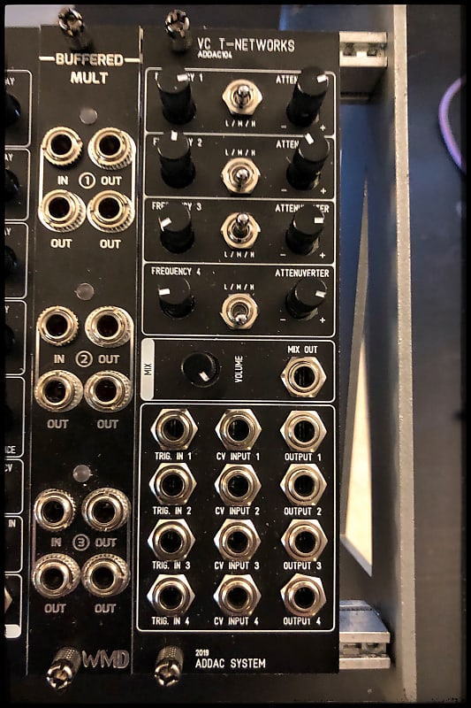 ADDAC System 104 VC T-Networks (Percussion Drum Voice Synth) | Reverb