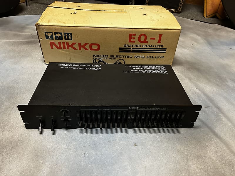 Vintage Nikko Graphic Equalizer Model EQ-1 w/Original Box | Reverb