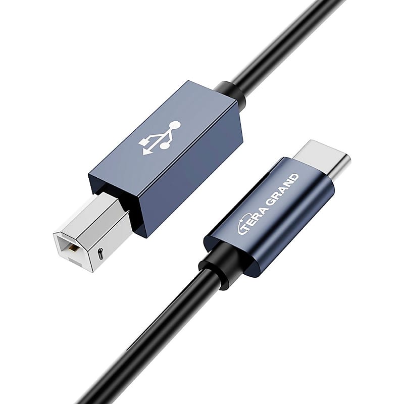 Tera Grand USB 2.0 USB-C to USB-B MIDI and Printer Cable | Reverb
