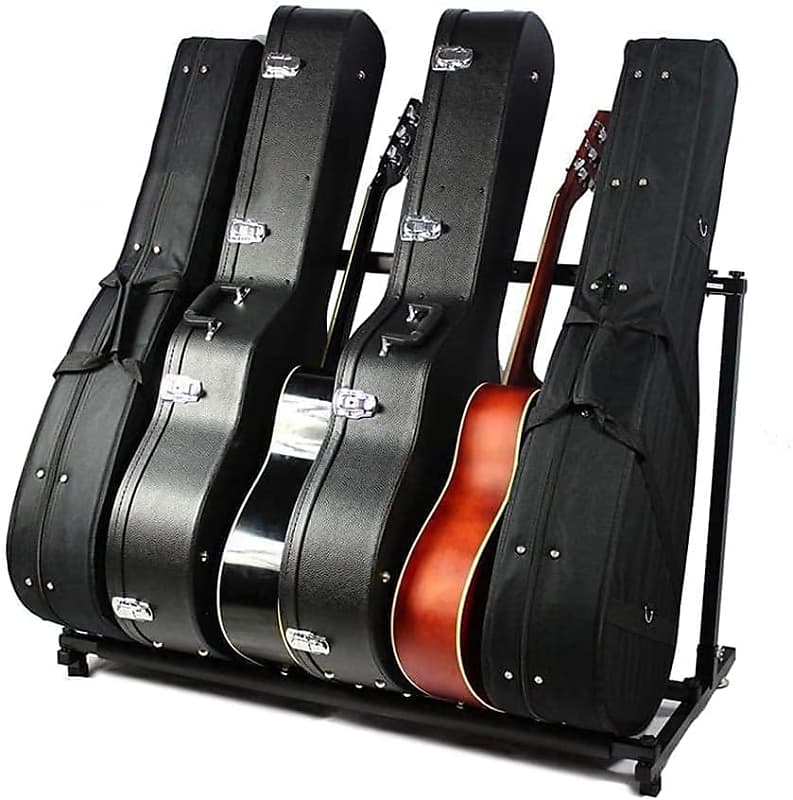 5 Guitar Display Floor Stand, Foldable Guitar Rack, Multiple | Reverb