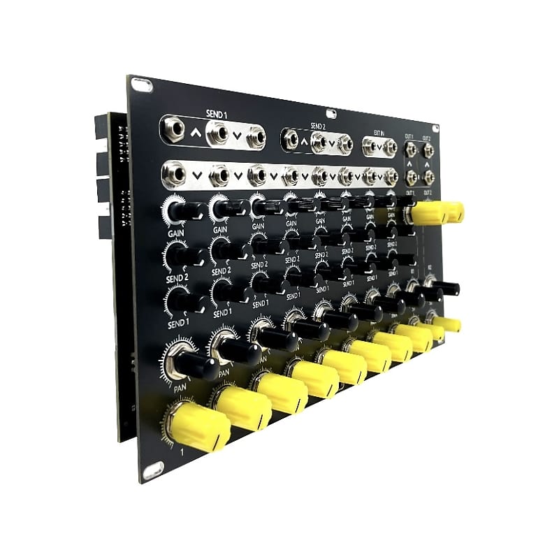 8CHAN M - 8 Channel Stereo Mixer for Eurorack Synthesizer | Reverb