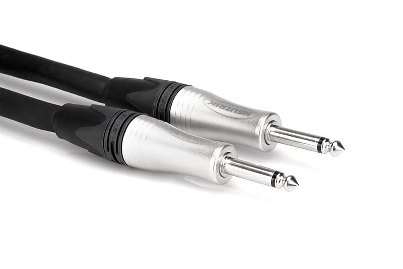 Hosa SKJ-203 Edge Speaker Cable, Neutrik 1/4 in TS to Same, 3 | Reverb