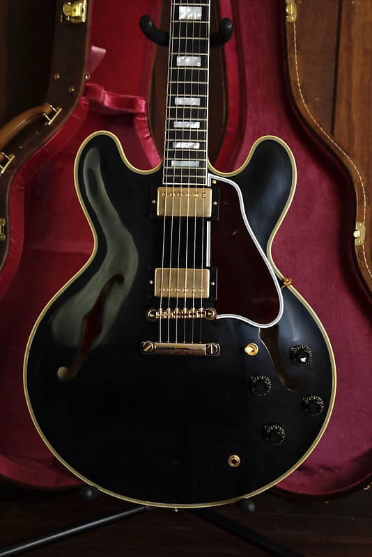 Gibson ES-355 Reissue Ebony VOS Electric Guitar | Reverb Australia