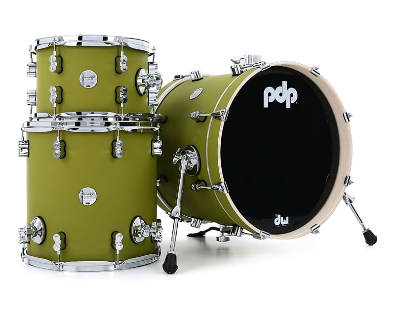 PDP Concept Maple 3-Piece Bop Shell Pack - Satin Olive | Reverb