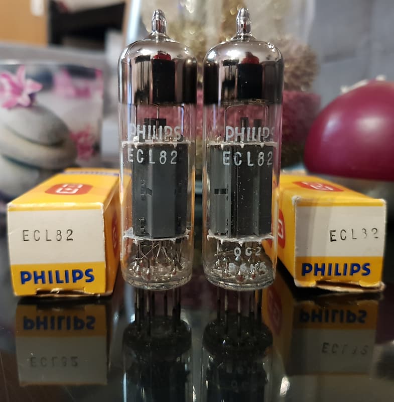 2X Philips Mullard Blackburn ECL82 6BM8 matched triode,same | Reverb