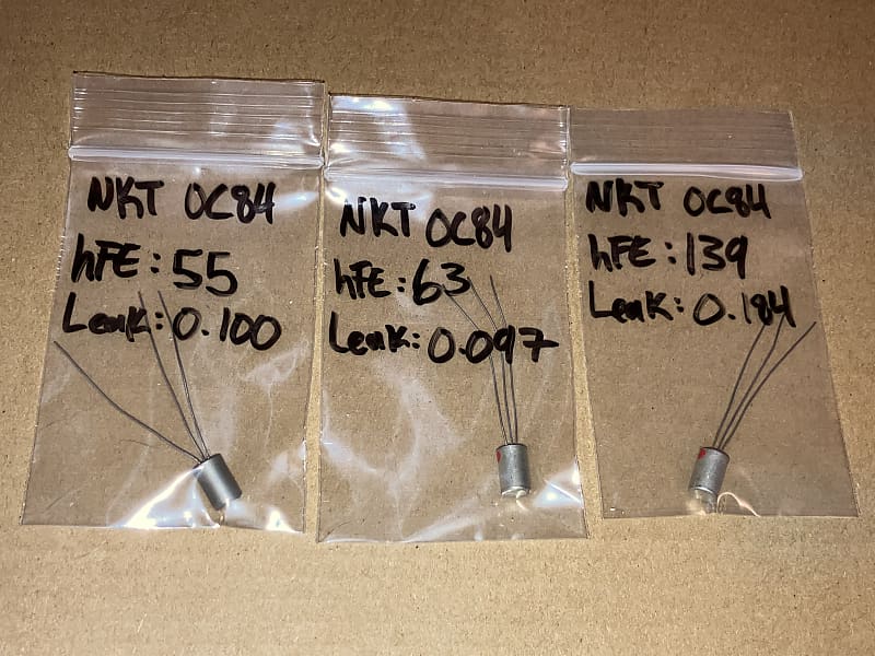 Three Vintage NKT OC84 Germanium PNP Transistors - Newmarket | Reverb