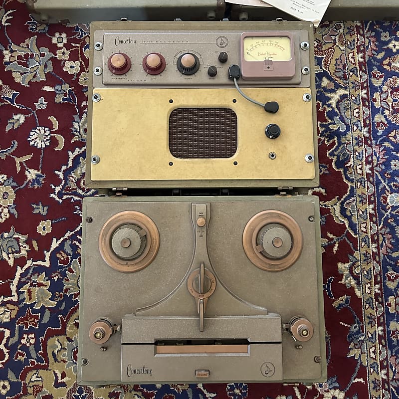 Berlant Concertone 20/20 Tape Recorder 1950s - Complete | Reverb