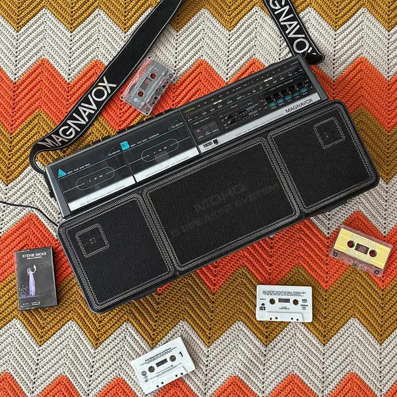 Magnavox Boombox 1980’s - Insane Cool Boombox with OG | Reverb