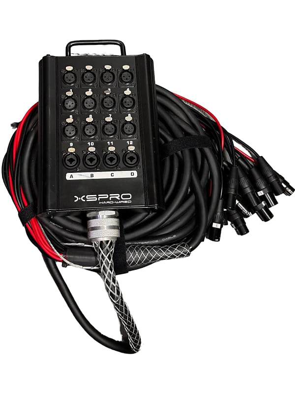 XSPRO Hardwired 12x4 50-Foot Analog Snake | Reverb