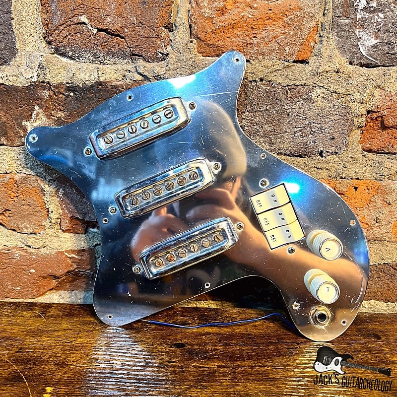 Kingston "Hound Dog" MIJ Loaded Pickguard (1960s - Aluminum) | Reverb