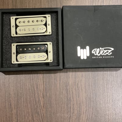 Wizz Premium Clone PAF Humbucker Pickups Set w/ M69 Rings & | Reverb