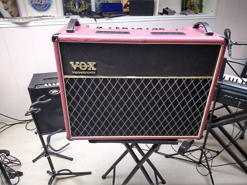 Vox AD120VT Modeling Amp w/ VC-4 Foot Controller Custom Red | Reverb