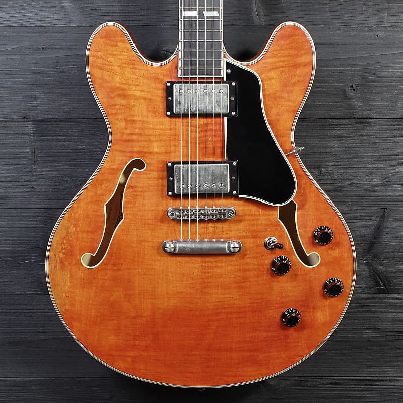 Eastman T59/v AMB Amber Antique Varnish Semi-Hollow Electric | Reverb