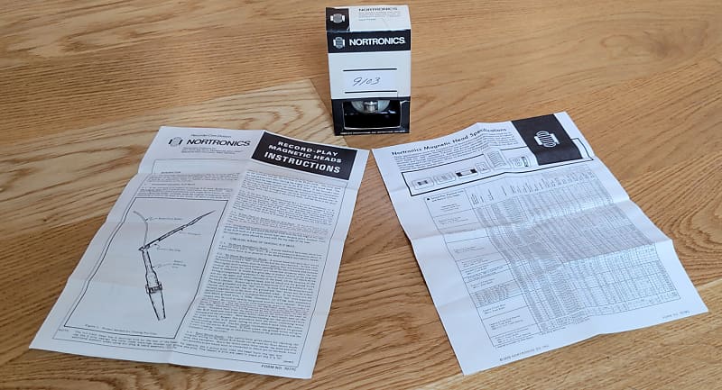 Nortronics 9103 NOS Play/Record 1/4 Tape Head 1962 | Reverb