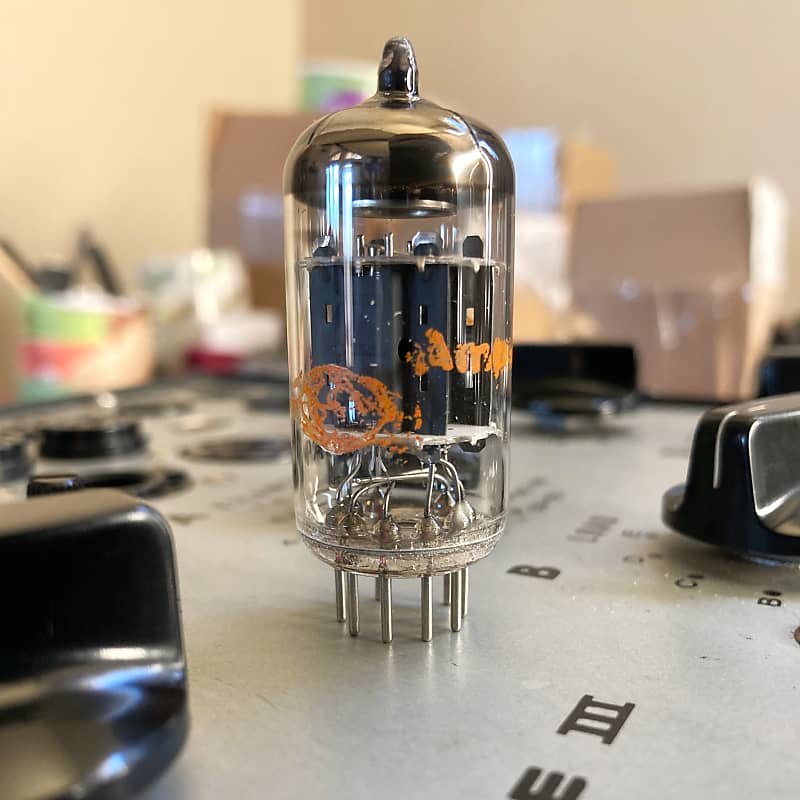 1968 Amperex Holland Orange Globe 12AX7/ECC83 Tube - I65 | Reverb