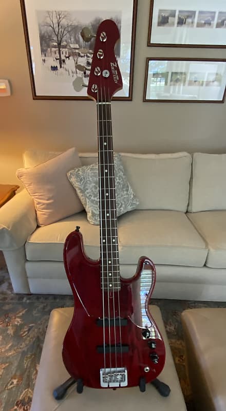 Atelier Z ZPO-4 - Short Scale Bass, Transparent Red, 7.7 | Reverb