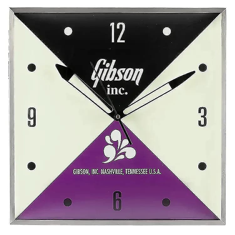 1970's Style Gibson Light Up Clock Killer Cool Man | Reverb