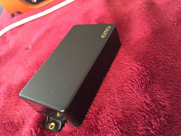 EMG 707 active 7 string bridge pickup 2016 Black & Gold | Reverb