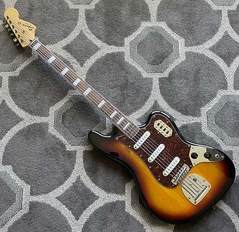 Squire Vintage Modified Bass VI 2010's - 3 Tone sunburst | Reverb
