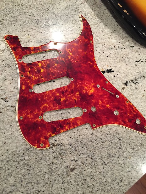 Spitfire Tortoise Stratocaster Pickguard - REAL Celluloid | Reverb