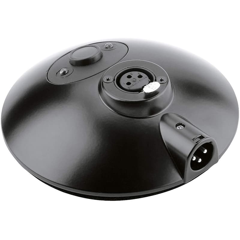 K&M 29377 Microphone Table Base - 3-pin XLR (male/female), | Reverb