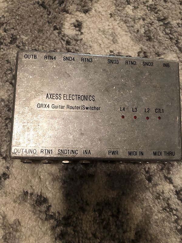 Axess Electronics GRX4B MIDI Pedal switcher/router | Reverb