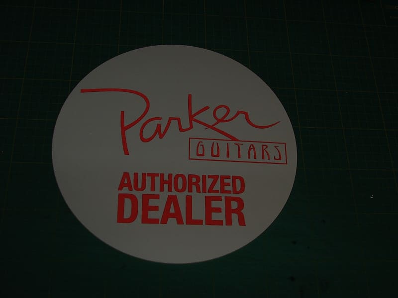 Parker Reflective 10" Round PVC wall sign ....White...free | Reverb
