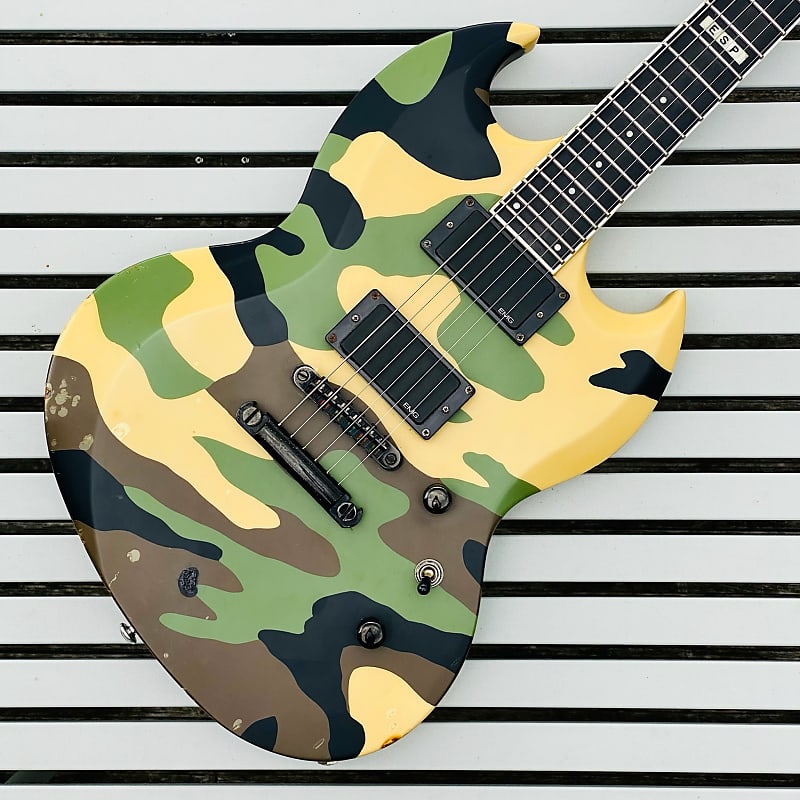 ESP Standard Viper 2003 - Woodland Camo | Reverb