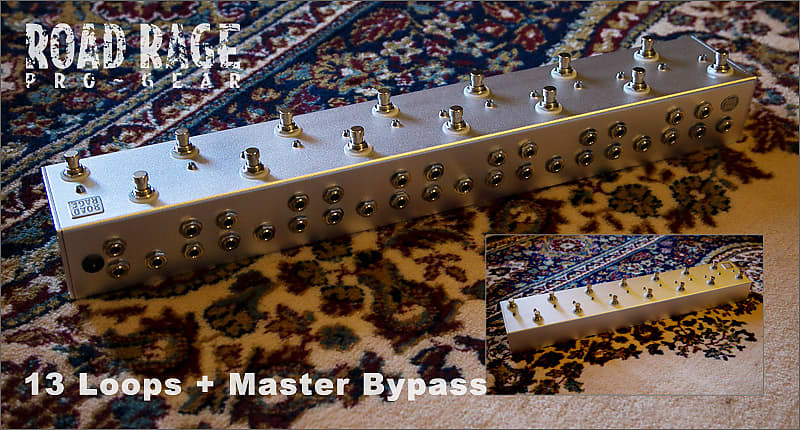 Road Rage 13 Loop + Master Bypass Staggered Angled Style | Reverb UK