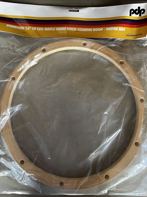 PDP 14” 10-Lug Snare Hoop Batter Side Maple | Reverb PDP 14” 10-Lug Snare Hoop Batter Side Maple | Reverb