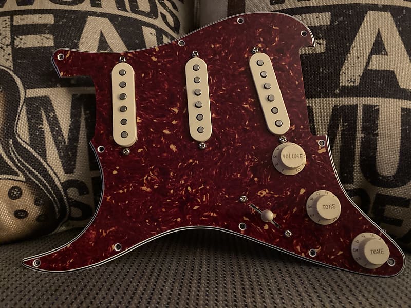 Stratocaster Left Handed Loaded pickguard with Hand wound | Reverb