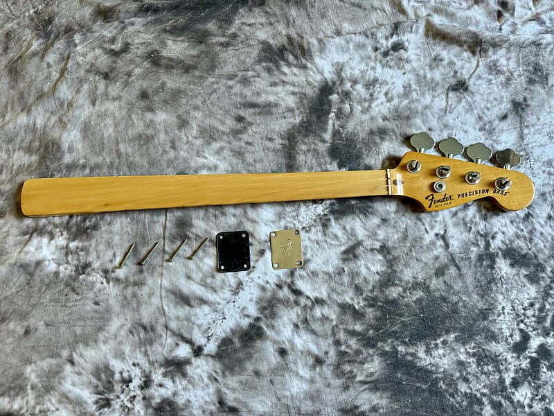 Fender Precision Bass factory fretless neck with tuners. | Reverb UK
