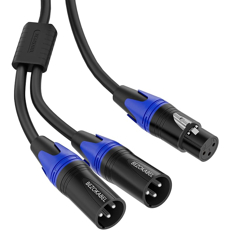 Xlr Splitter, Xlr Female To Dual Xlr Male 10Ft, Balanced | Reverb