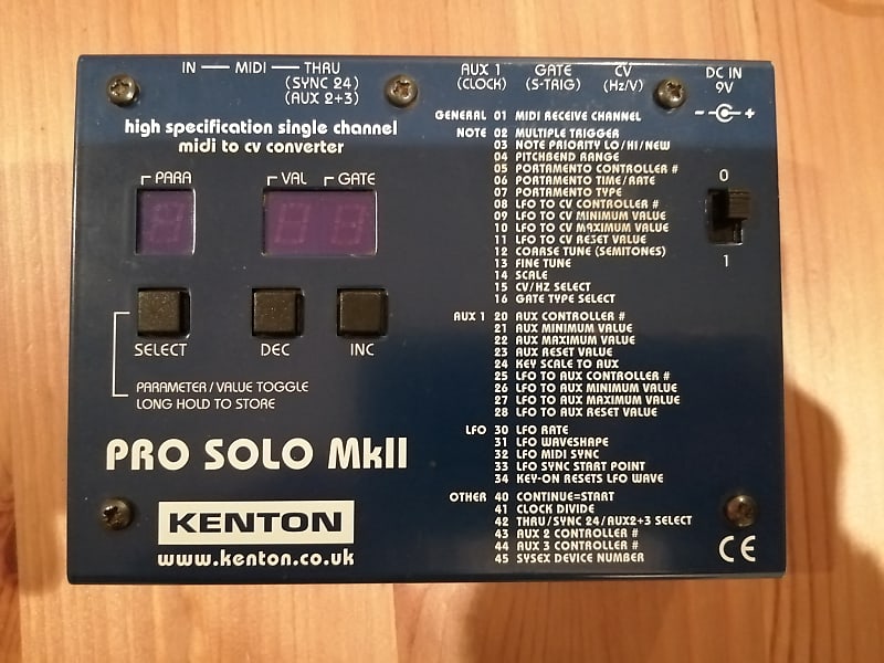 KentonPro Solo Mk2 Blue | Reverb
