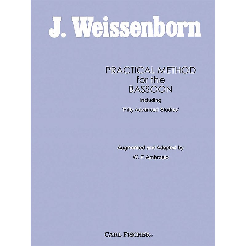 Carl Fischer Practical Method For The Bassoon | Reverb