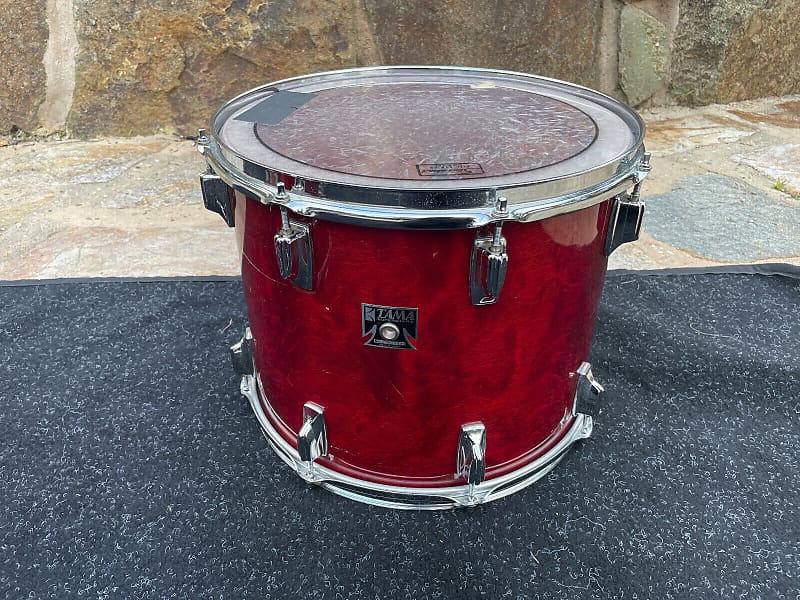 Tama Superstar Cherry 15 x 12 Cherry Tom Drum 80's - Shallow | Reverb